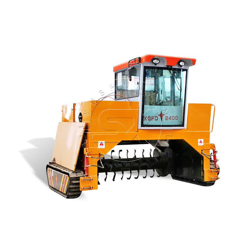 agriculture fully automatic chicken manure crawler type compost machine